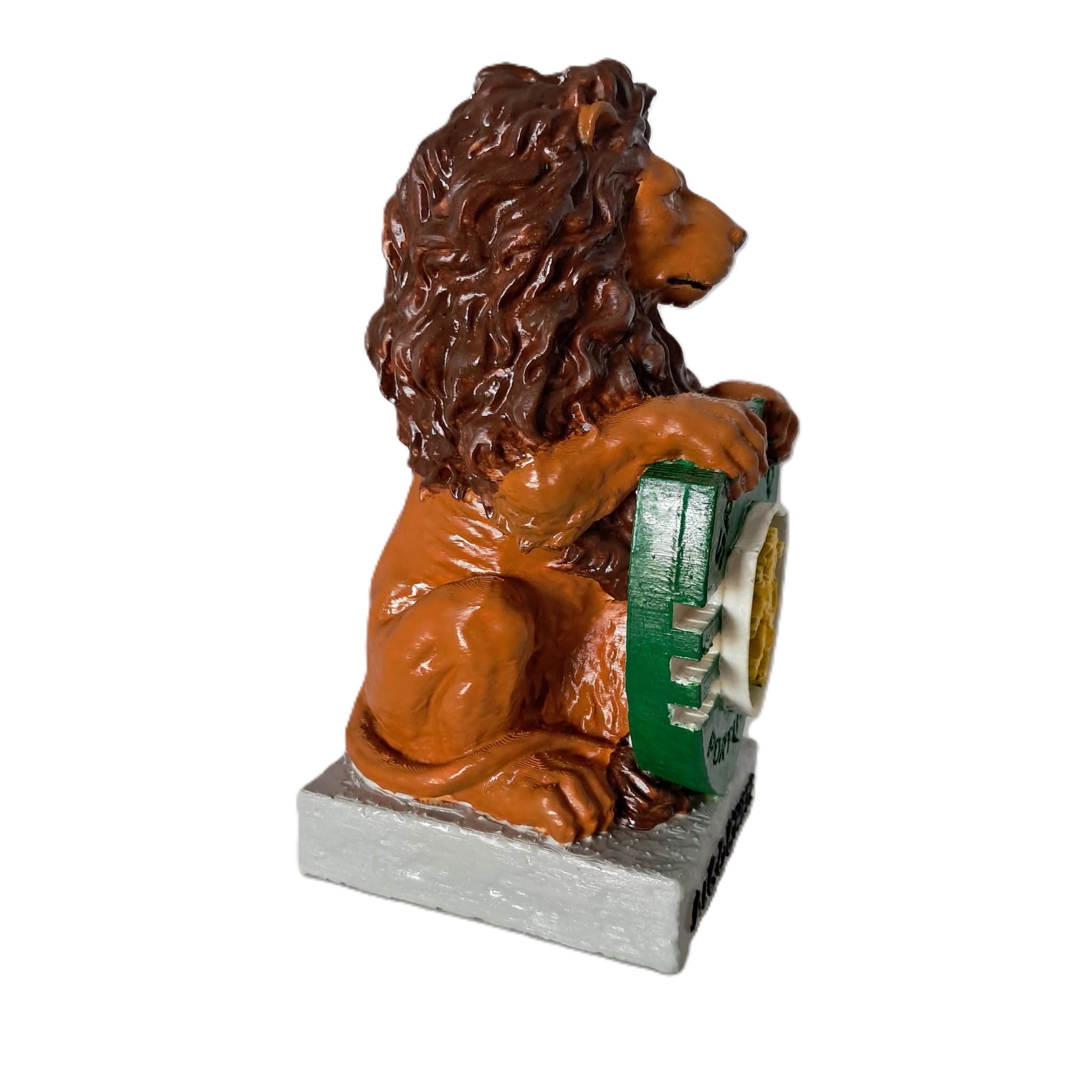 Estatueta Leão Sporting CP com Escudo (Nome personalizado) - Núcleo SCP ...